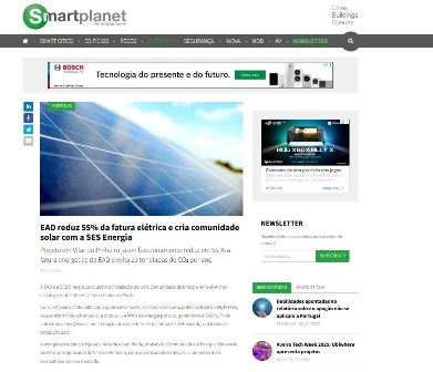 EAD reduz 55% da fatura elétrica e cria comunidade solar com a SES Energia - EAD